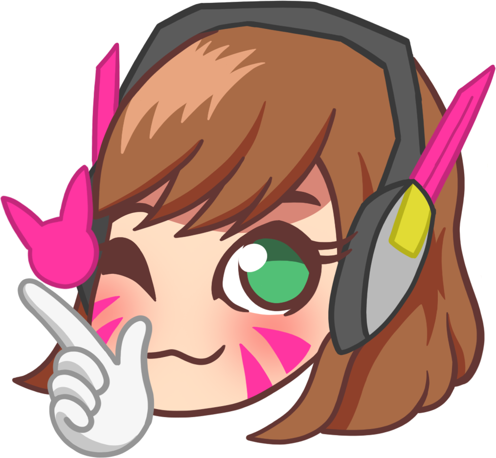 Download Dva Style Emote On Behance Png Freeuse Stock - Transparent ...