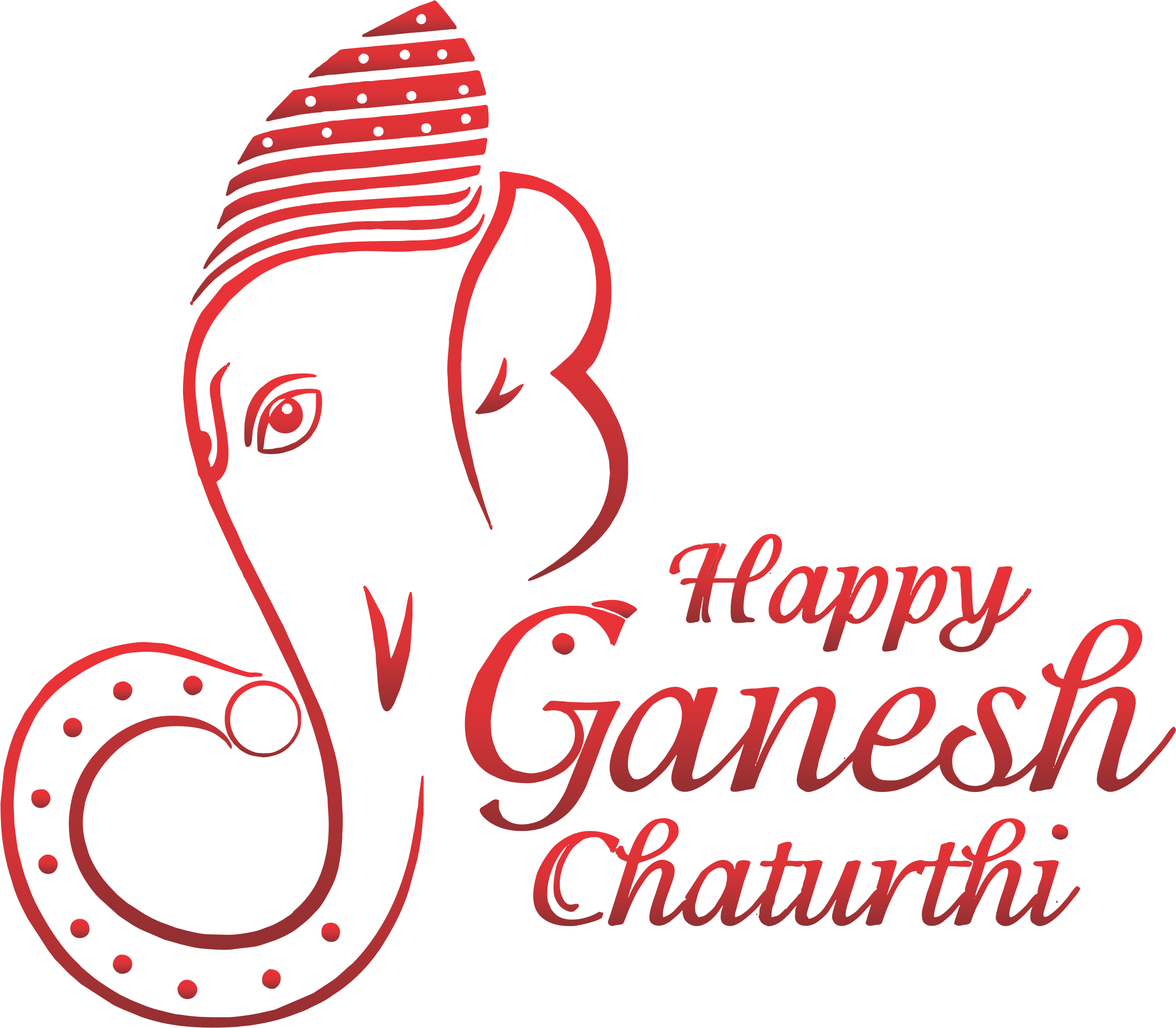 Download Ganesh Chaturthi Vector - Happy Ganesh Chaturthi Text - HD ...