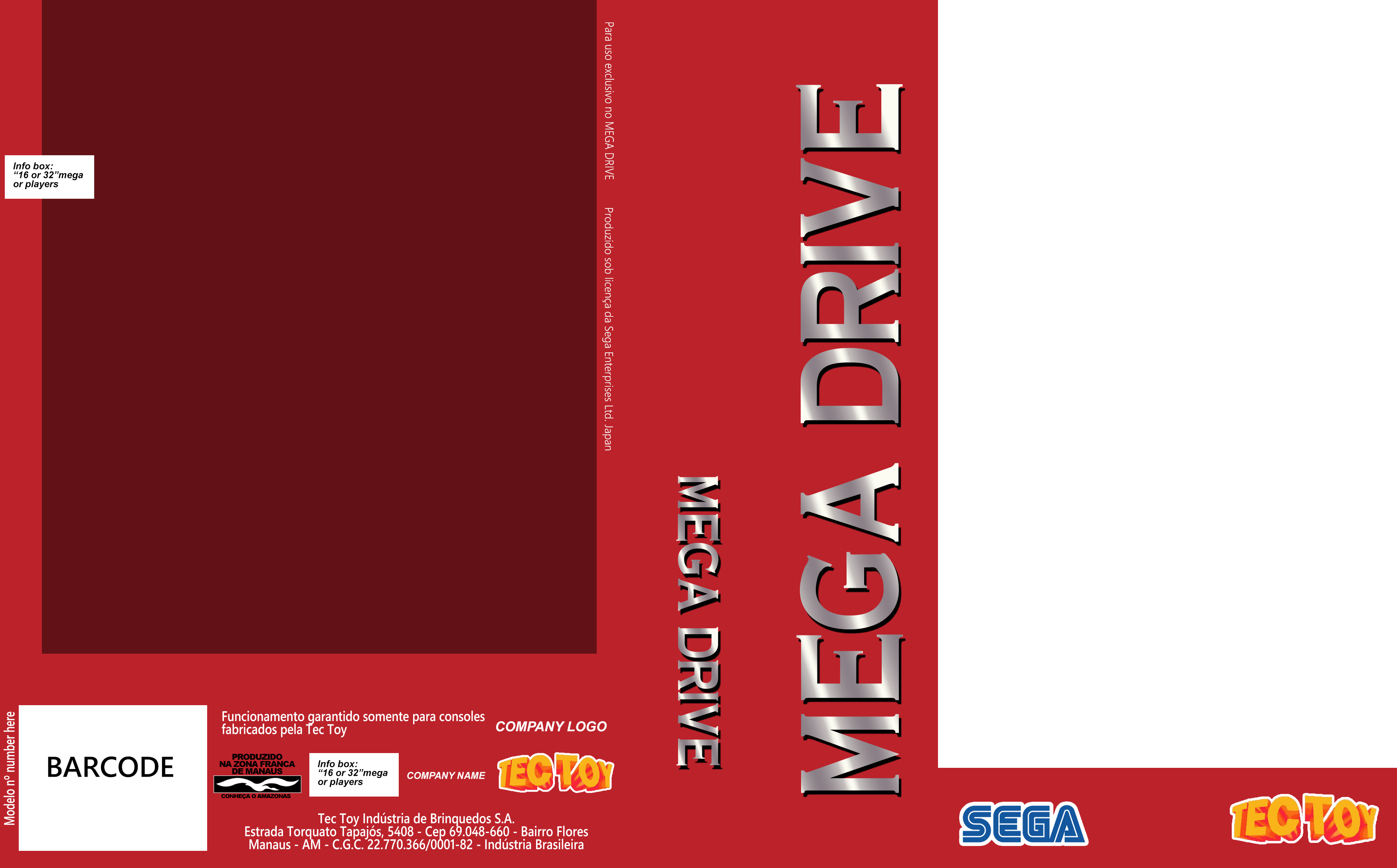 Download HD Sega Mega Drive Box Art Template Sega Mega Drive Box 