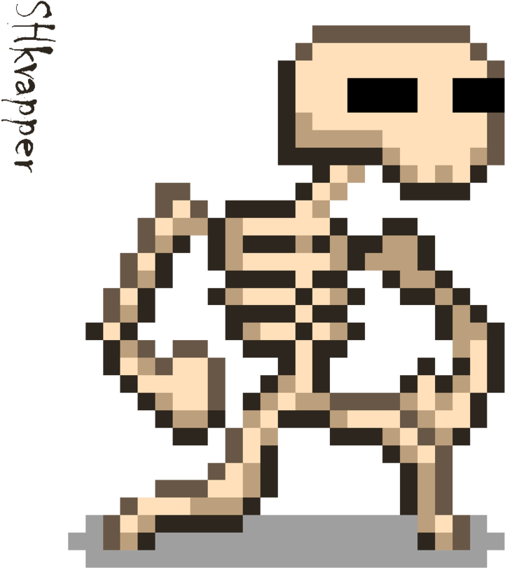 Download Sprite Skeleton D Game - Skeleton Pixel Sprite - HD ...