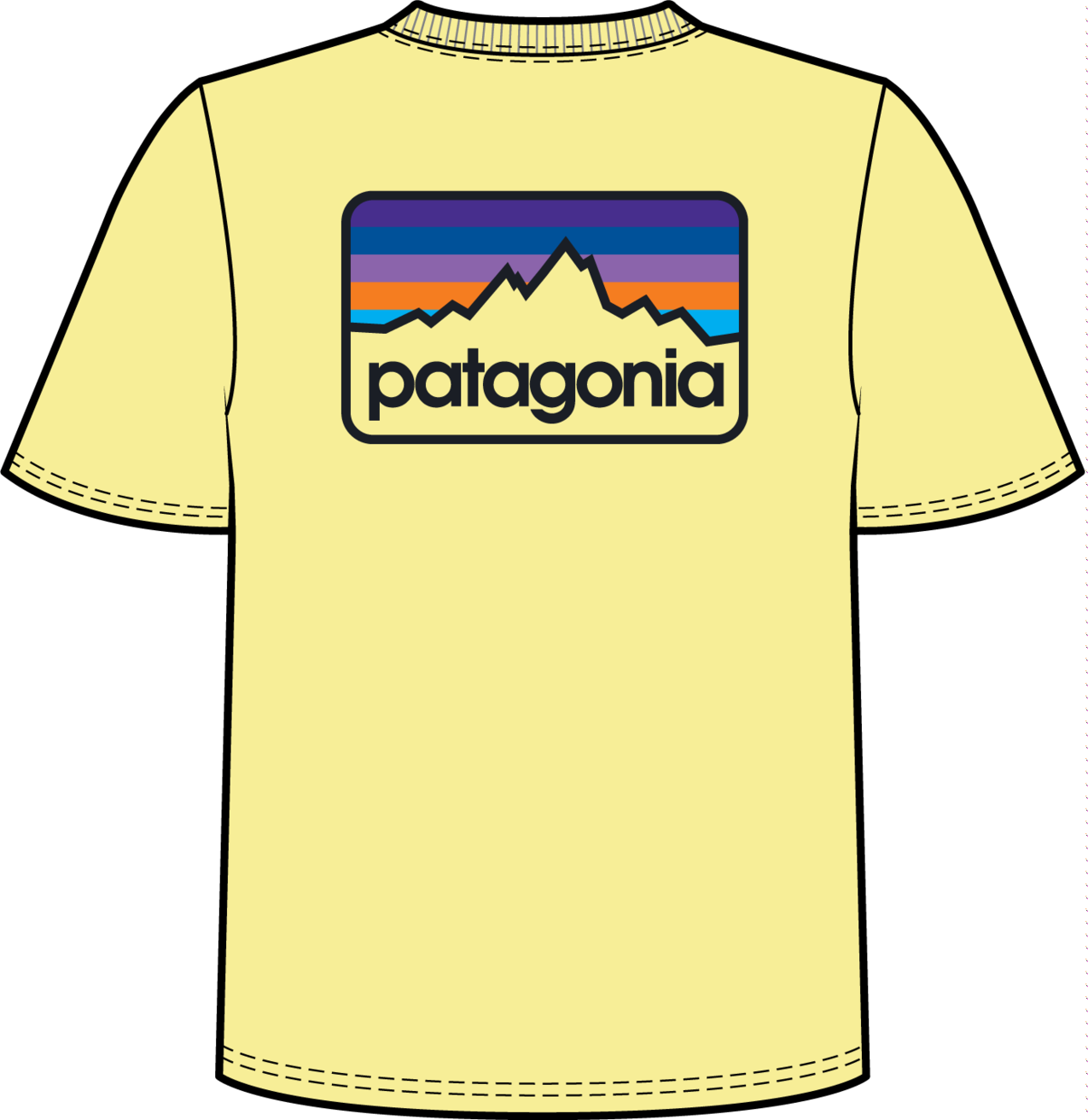 Download Mens Patagonia Line Logo Tee - Patagonia Mini Tote - Line Logo ...