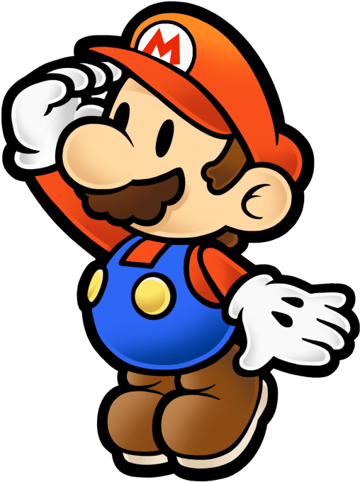 Download Paper Mario Curious - Fire Paper Mario Png - HD Transparent ...