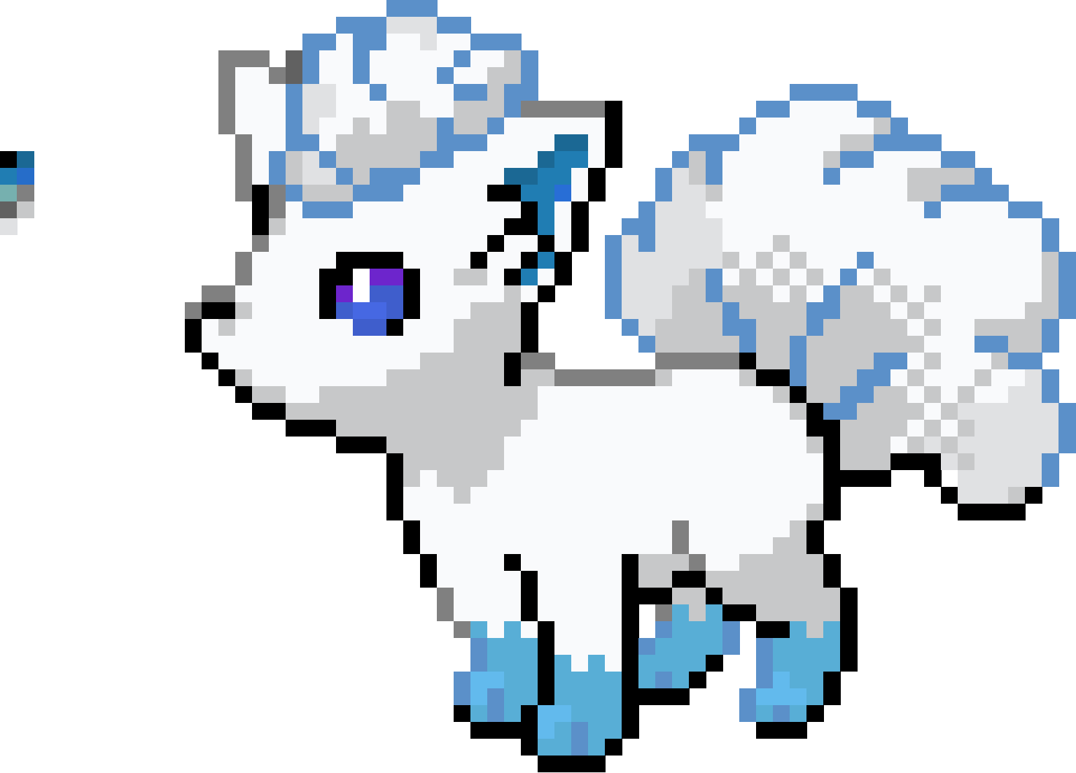 Download Alolan Vulpix Pixel Art - HD Transparent PNG - NicePNG.com