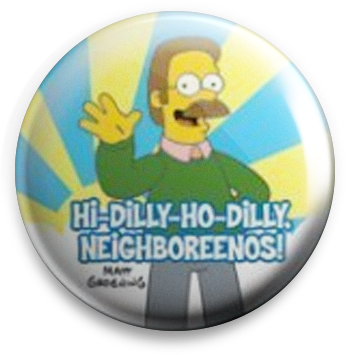 Download HD Ned Flanders - Badge Transparent PNG Image - NicePNG.com