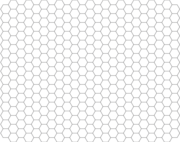 Download Hexagon Drawing Graph Paper - Hexagon Grid Transparent - HD ...