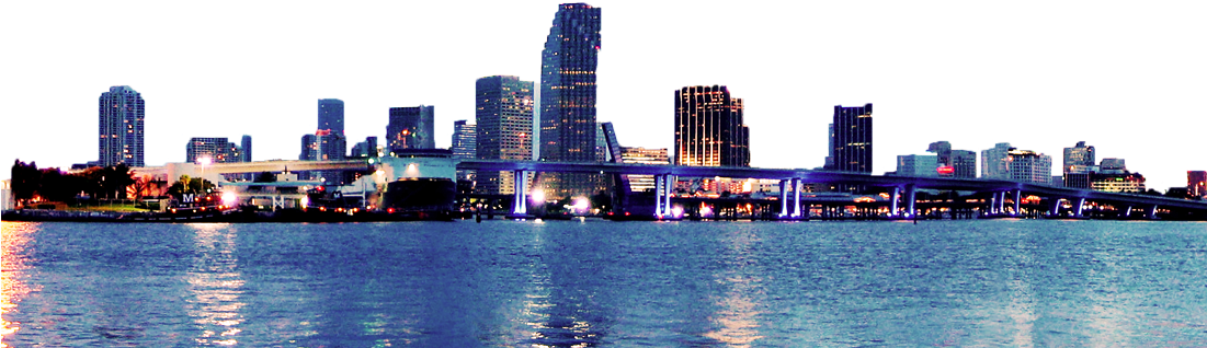 Download Miami - Skyline - HD Transparent PNG - NicePNG.com