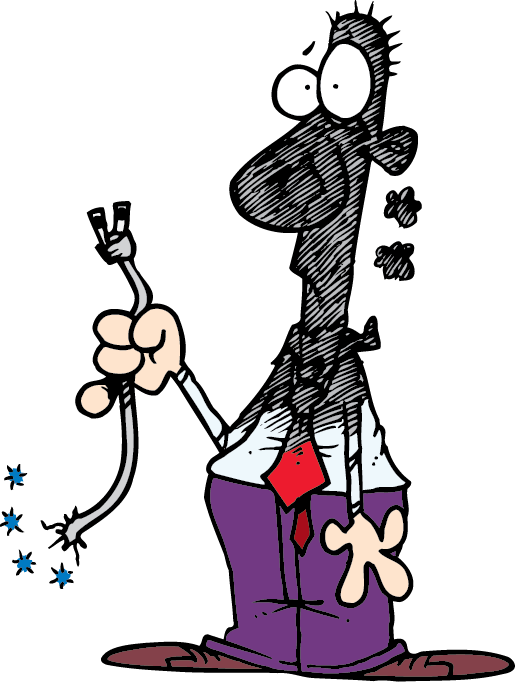 Download HD Electrical Mistake - Electric Shock Cartoon Transparent PNG ...