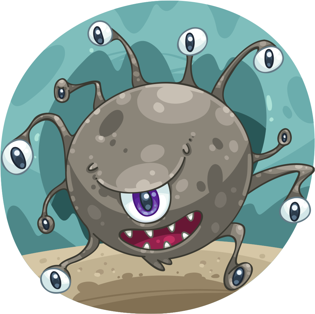 Download HD Beholder - Fantastic Creatures - Cartoon Transparent PNG ...