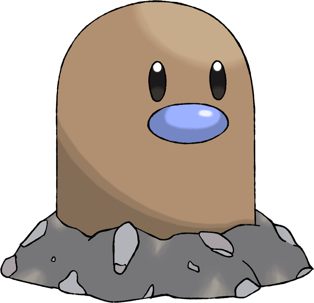 Download HD View Diglett , - Cartoon Transparent PNG Image - NicePNG.com