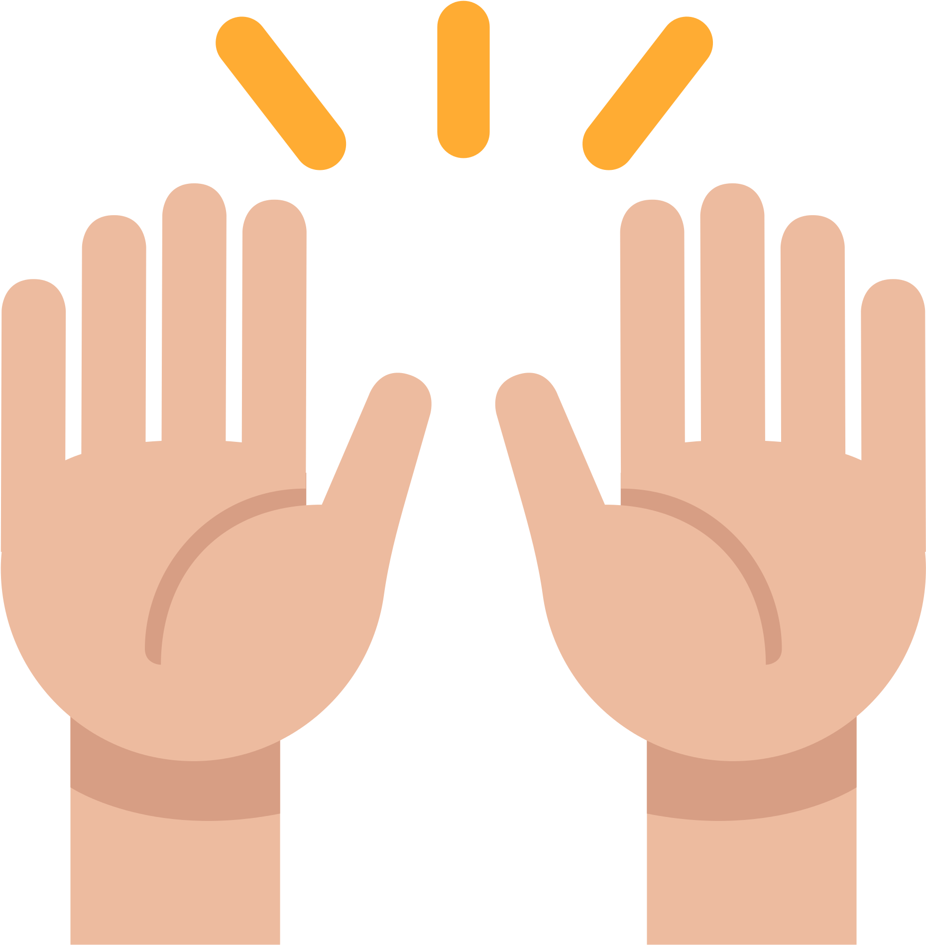 Download Praise Hands Png - Celebration Hands Emoji Png - HD ...