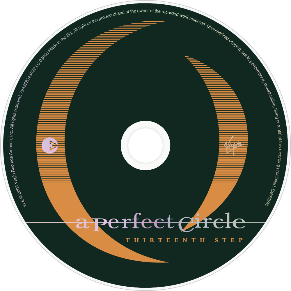 Download HD A Perfect Circle Thirteenth Step Cd Disc Image - Death Race ...