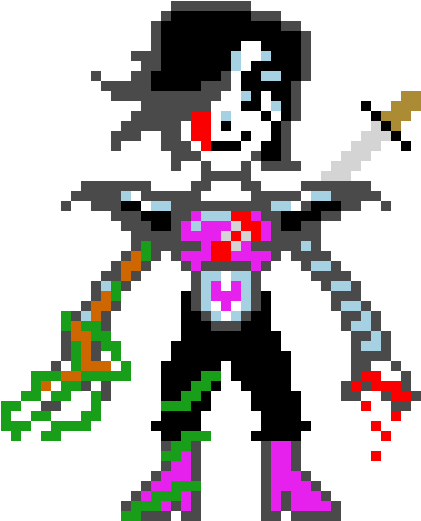 Download Mettaton Ex - Undertale Pixel Art Grid Mettaton - HD ...