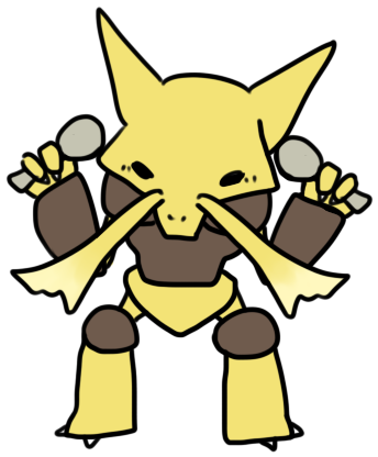 Download HD 065 Alakazam By Pinkbunnii - Digital Art Transparent PNG ...