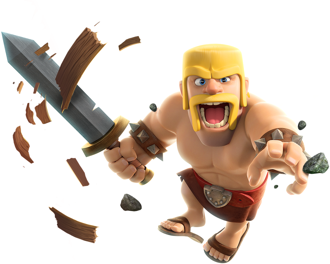 Download Of Clans Royale Barbarian - HD Transparent PNG - NicePNG.com