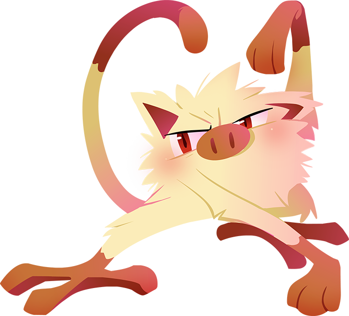 Download HD Mankey - Pokemon Mankey Fan Art Transparent PNG Image ...