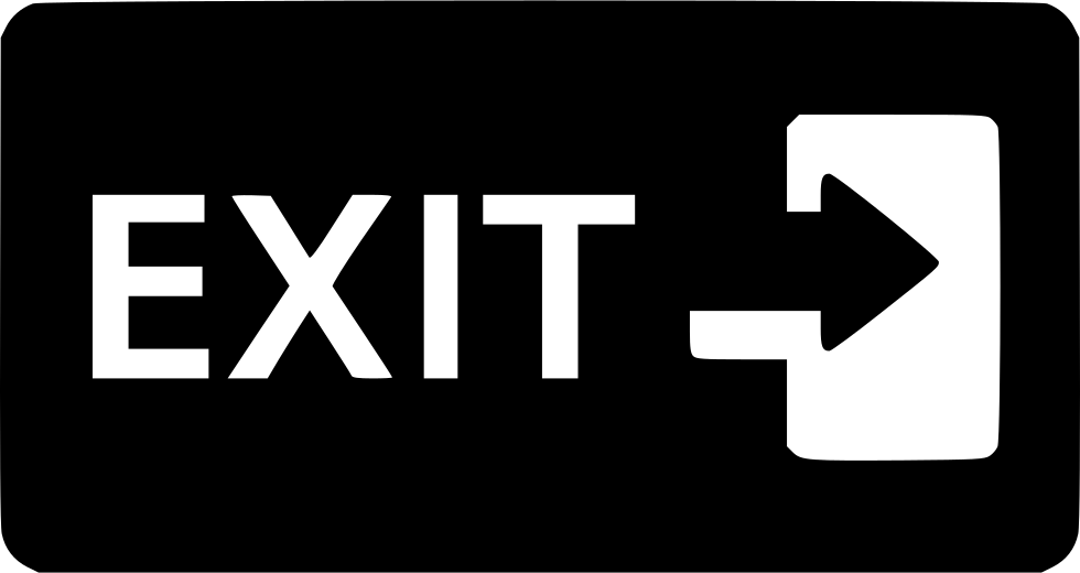 Download Exit Sign Wayfinding Fire Door Emergency Comments - Exit 35 ...