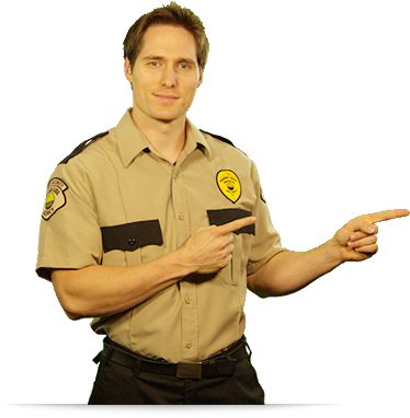 Download Guard-pointing - Security Guard Pointing - HD Transparent PNG ...