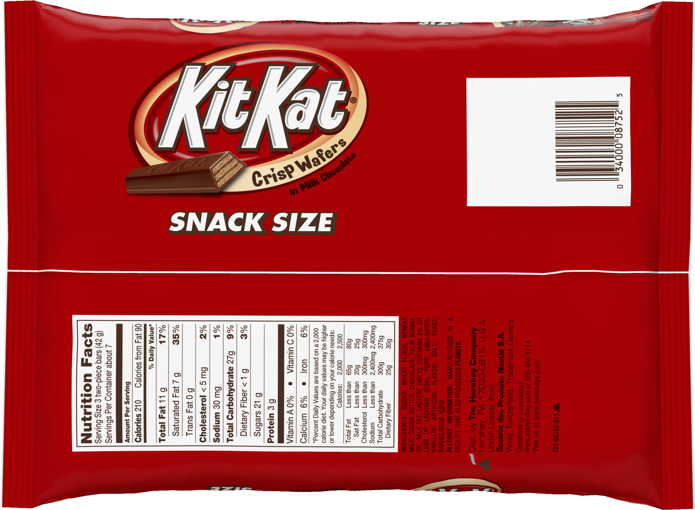 Kit Kat Snack Size Nutrition Value | Besto Blog