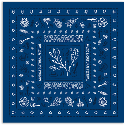 Download Blue Wildflower Bandana - Blue - HD Transparent PNG - NicePNG.com