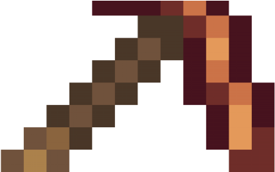 Download HD Copper Pickaxe - Rock Pixel Transparent PNG Image - NicePNG.com