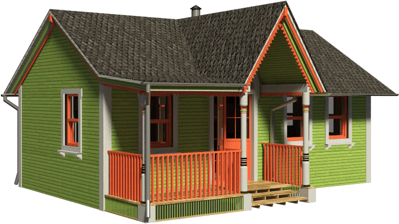 Download HD Victorian Small House Plans Graphic Free - Transparent ...