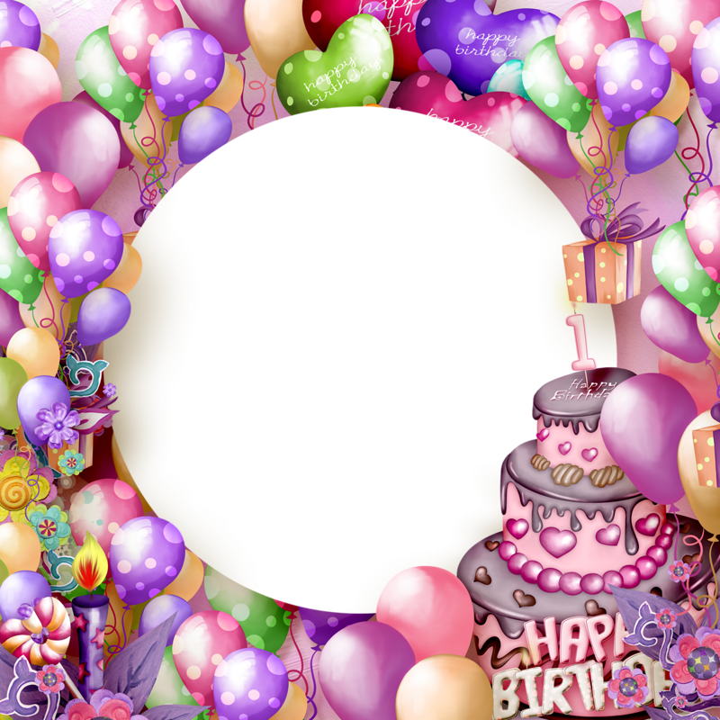 Download HD Happy Birthday Transparent Frame With Cake - Happy Birthday ...