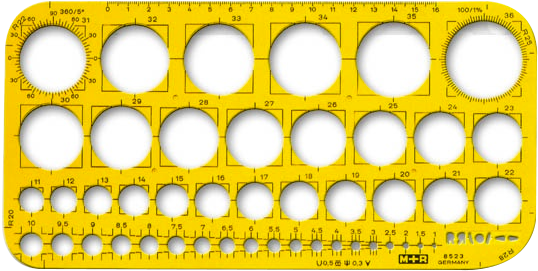 Download HD Linex Circle Template Tangential Squares Protractor ...