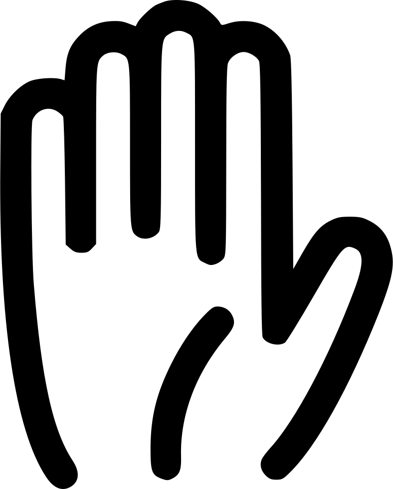 Download Hand Stop Palm Highfive Fingers Comments - Stop Hand White Png ...