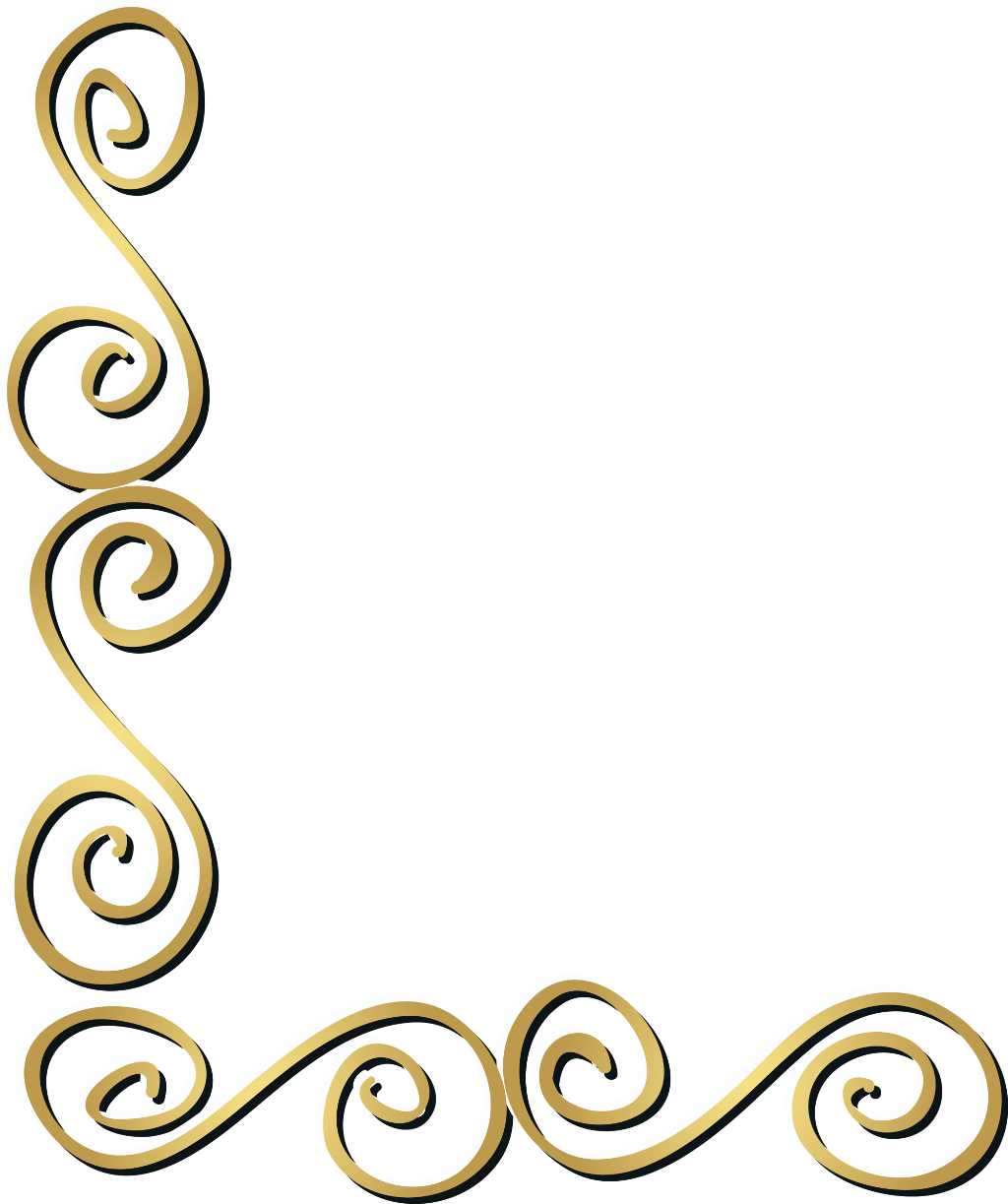 Gold Swirl Border Design
