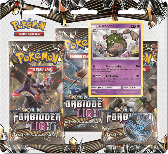 Download HD Sun & Moon Forbidden Light 3-pack Blister - Pokemon Tcg ...