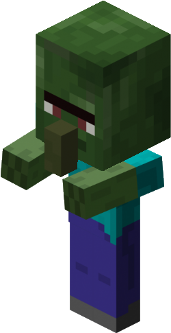 Download HD Baby Zombie Villager - Minecraft Zombie Villageois ...