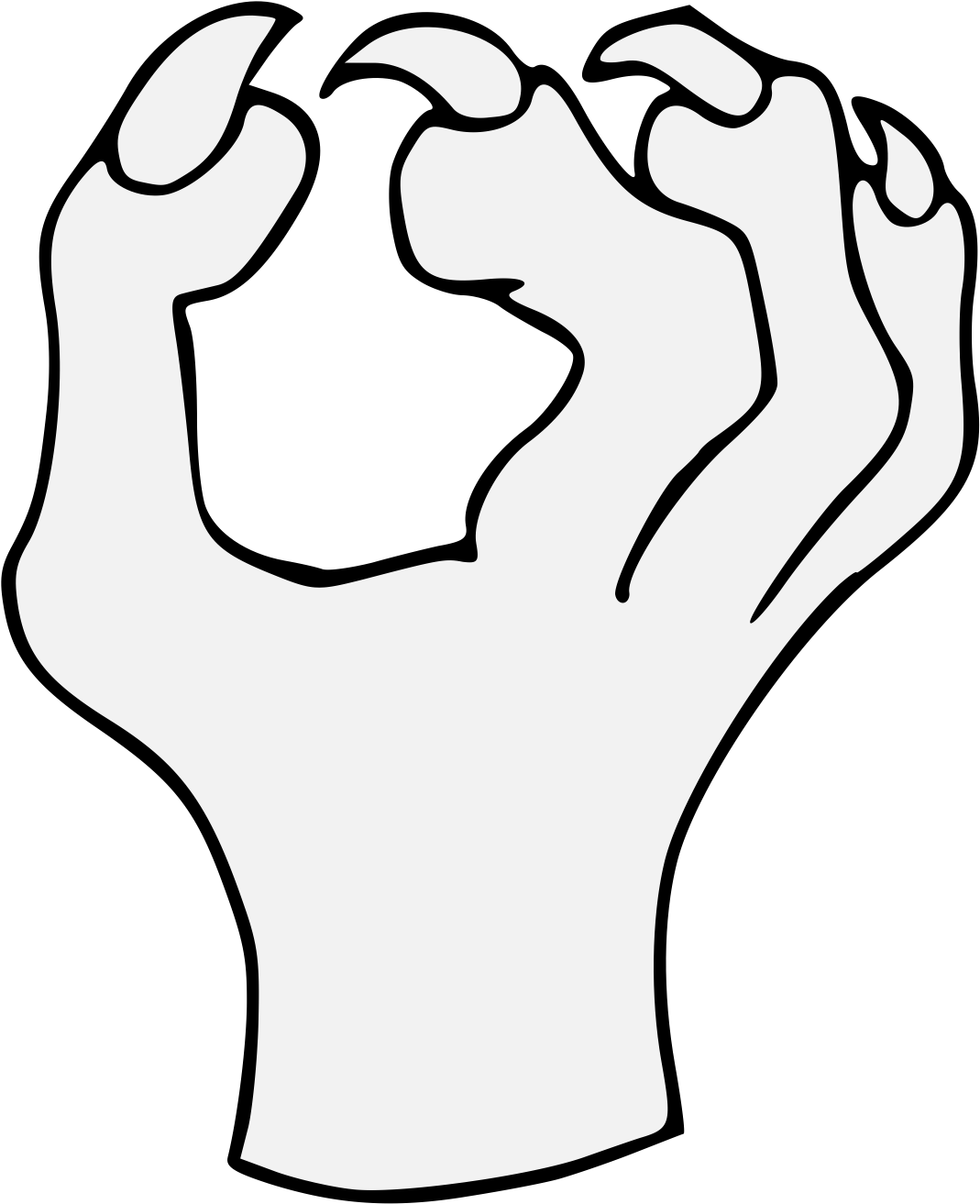 Download HD Clawed Hand Transparent PNG Image - NicePNG.com