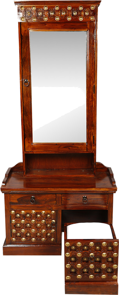 Download Sheesham Wood Dressing Table - Bed Size - HD Transparent PNG ...