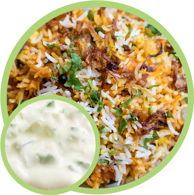 Download HD Add To Cart - Veg Biryani With Raita Png Transparent PNG ...