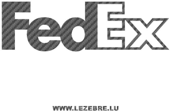 Download Sticker Carbone Fedex Logo Fedex Logo Png White - Black And ...