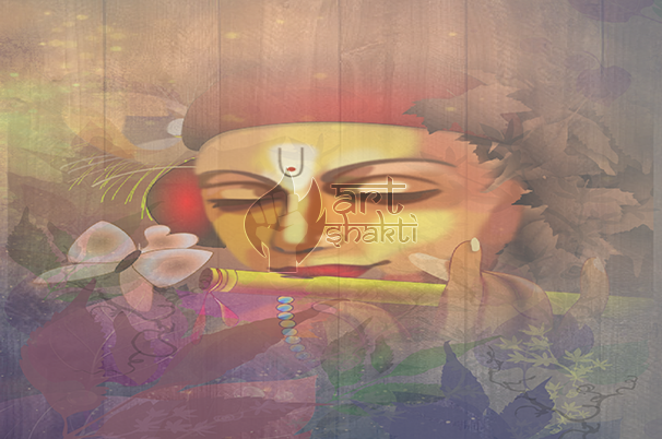 Download Abstract Lord Krishna Background - Modern Art - HD Transparent ...
