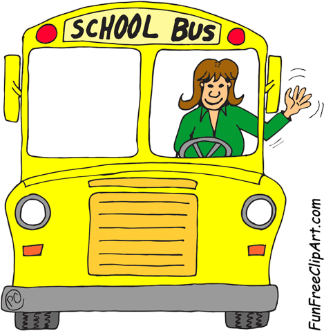 Download School Bus Front Clipart - Happy School Bus Driver - HD ...