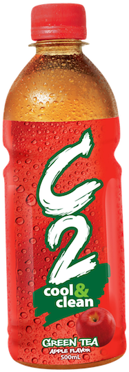 Download C2 Cool & Clean - C2 Green Tea Apple 355ml - HD Transparent ...