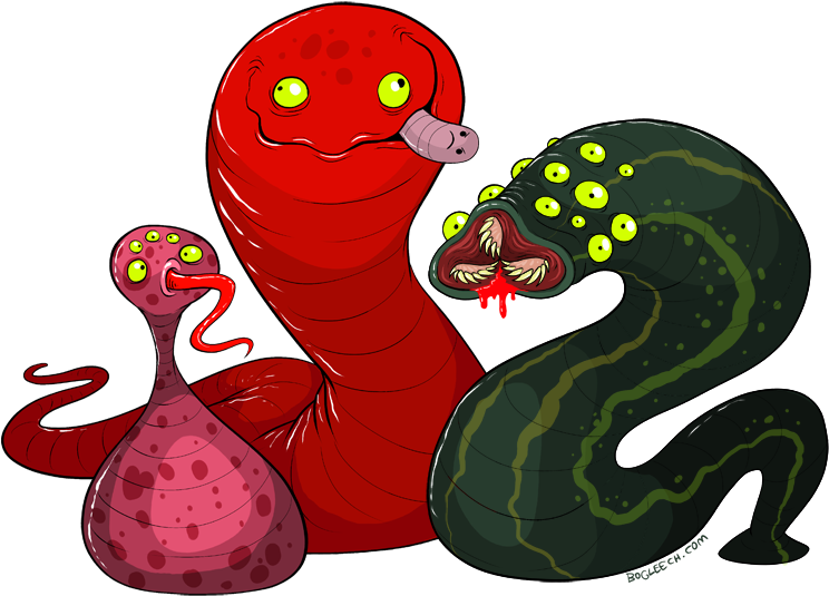 Download HD Cartoon Leech Transparent PNG Image - NicePNG.com