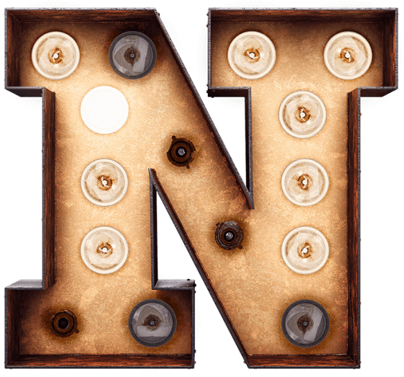 Download HD Light Vintage Font - Light Bulb Letters Png Transparent PNG ...