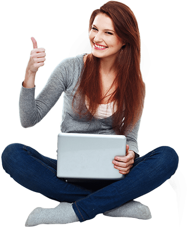 Download Happy Girl With Laptop - Professional Girl Image Png - HD ...