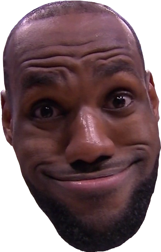 Download HD Lebron James Head Png - Lebron James Face Png Transparent ...