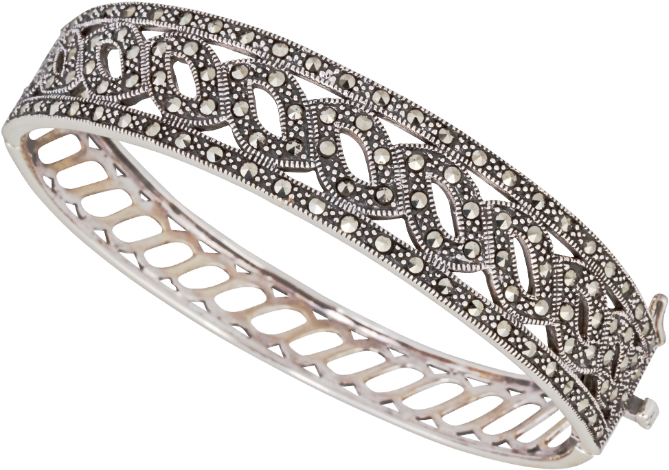 Download HD Marcasite Bangle Transparent PNG Image - NicePNG.com
