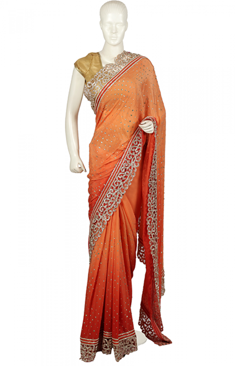 Download HD Saree Model Png Transparent PNG Image - NicePNG.com