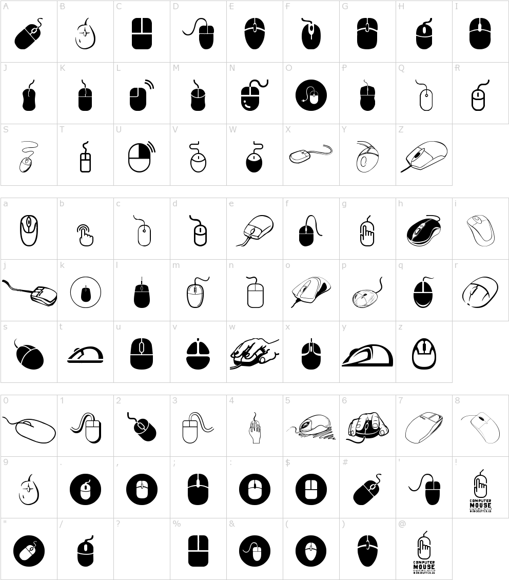 Download Computer Mouse Font - HD Transparent PNG - NicePNG.com