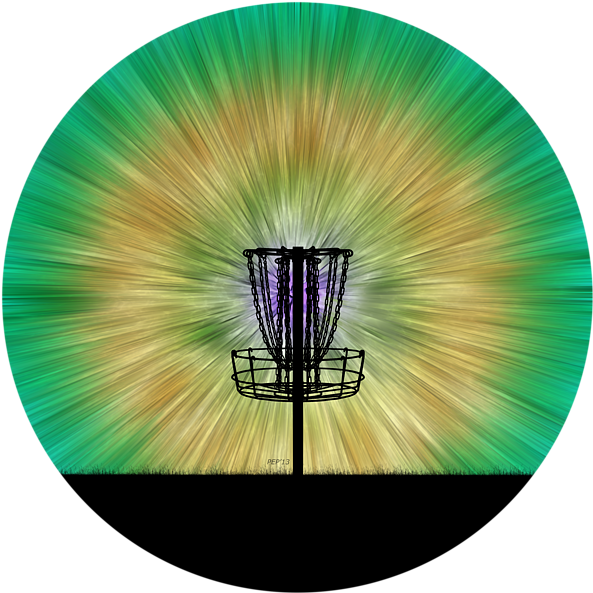 Download HD Disc Golf Basket By - Cafepress Tie Dye Disc Golf Basket ...