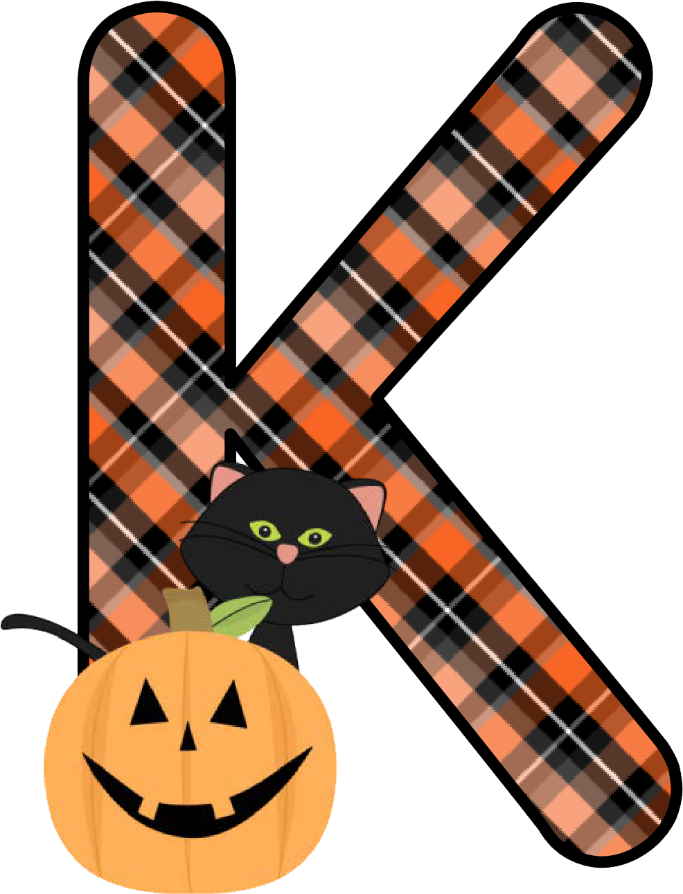 Download HD Plaid Clipart Pumpkin - Halloween Number 2 Clipart ...