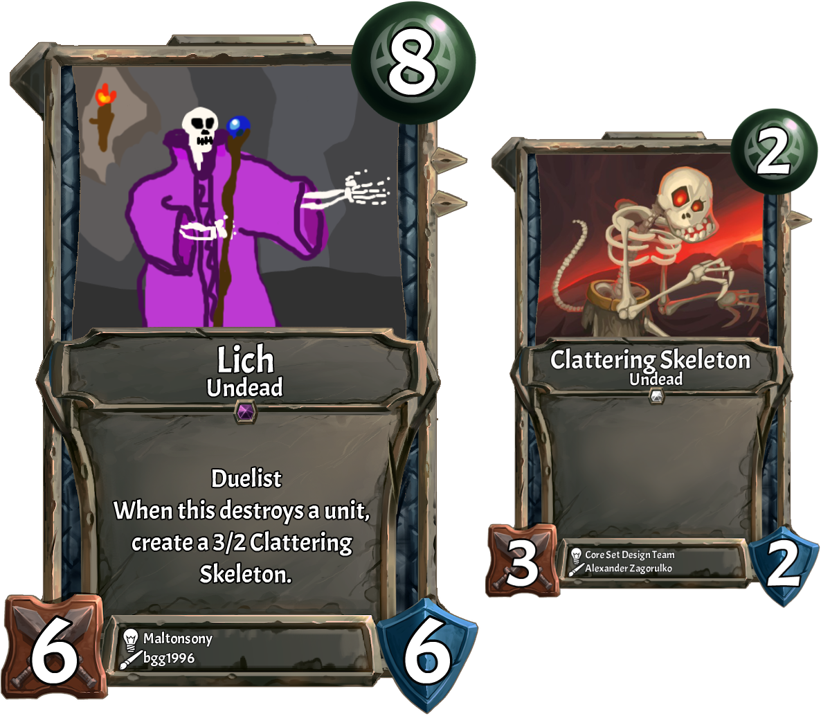 Download HD [card] Lich - Cartoon Transparent PNG Image - NicePNG.com