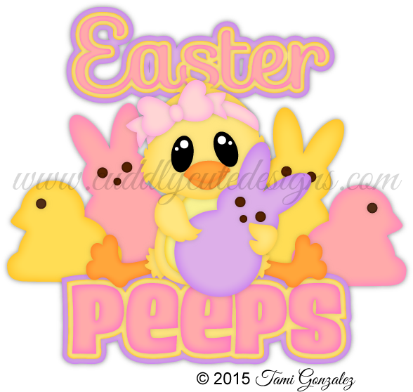 Download HD Easter Peeps - Cartoon Transparent PNG Image - NicePNG.com