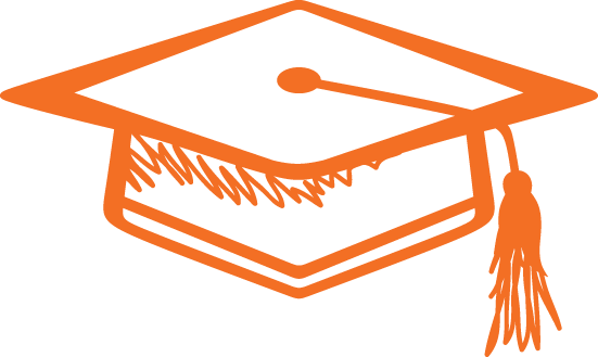Download HD Graduationcap - Orange Graduation Cap Clipart Transparent ...